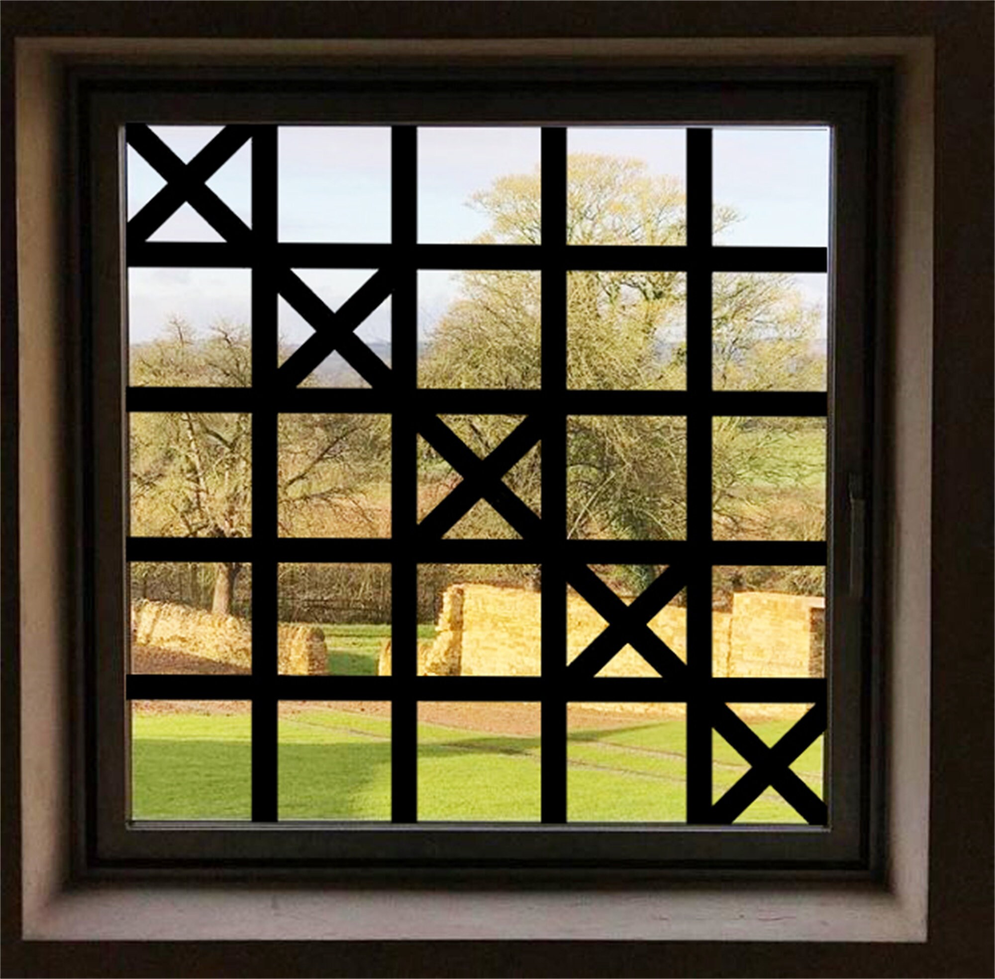 Stained Glass Window Film Transparent Glass Sticker Static - Etsy