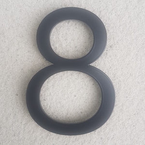 NEUTRAFACE BLACK Aluminium House Number - 20cm - Modern Black House ...