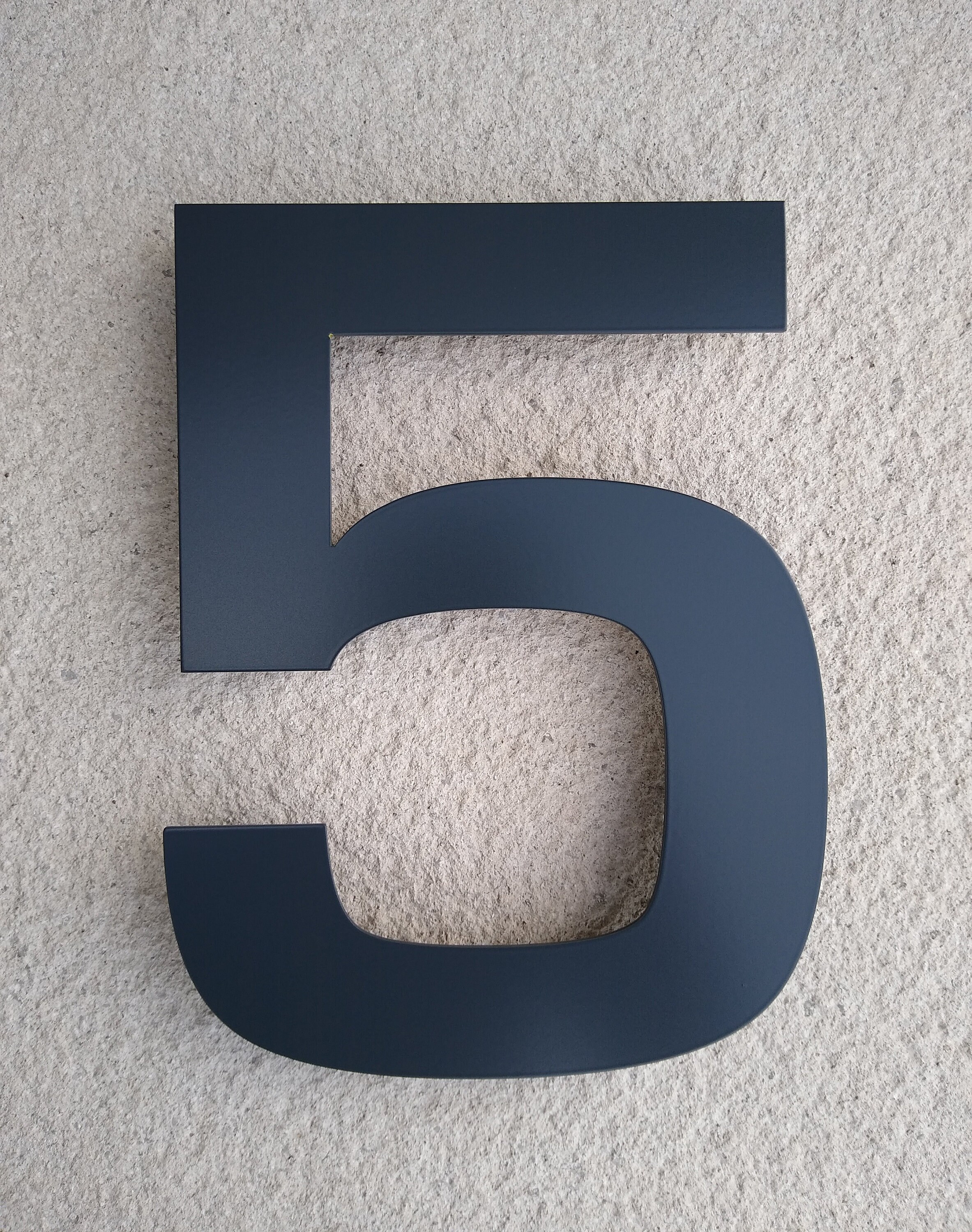 LARGE - EXTRA LARGE Anthracite Stainless Steel House Number - 15cm ...