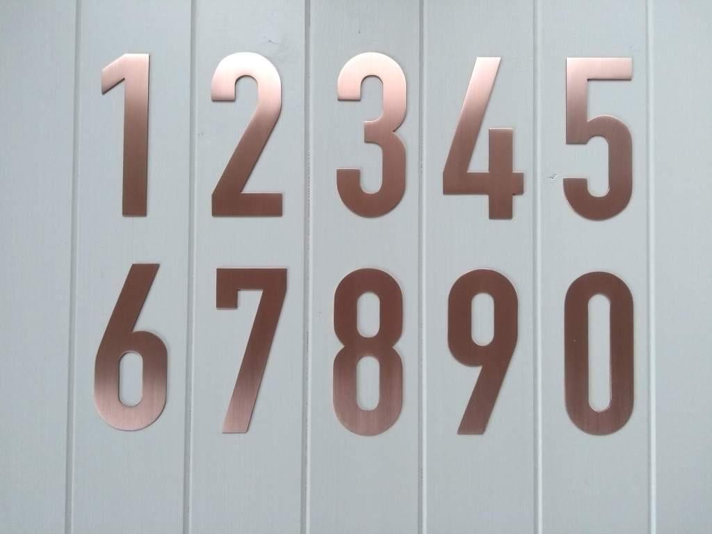 Copper House Numbers 12.5cm/5 Height - Etsy