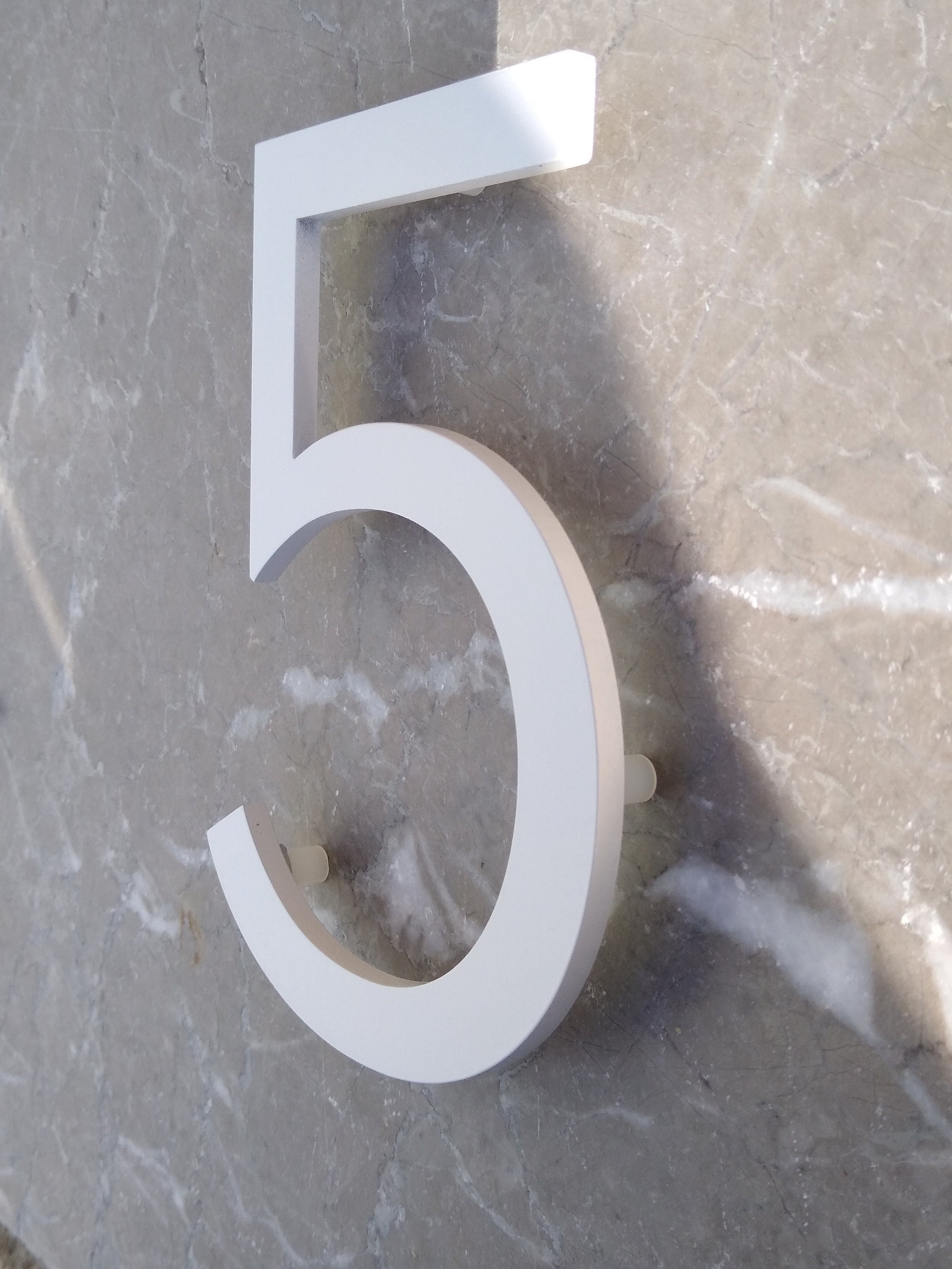 NEUTRAFACE White Aluminium House Number 15cm - Etsy