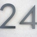 NEUTRAFACE Anthracite GREY Aluminium House Number - 15cm - Etsy UK