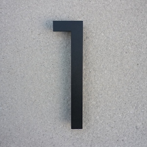 NEUTRAFACE Extra Large Aluminium House Number - 30cm Height Modern ...