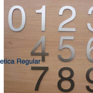 OVERSIZE EXTRA LARGE Stainless Steel House Number - 40cm Height ...