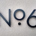 NEUTRAFACE Anthracite GREY Aluminium House Number - 15cm - Etsy UK