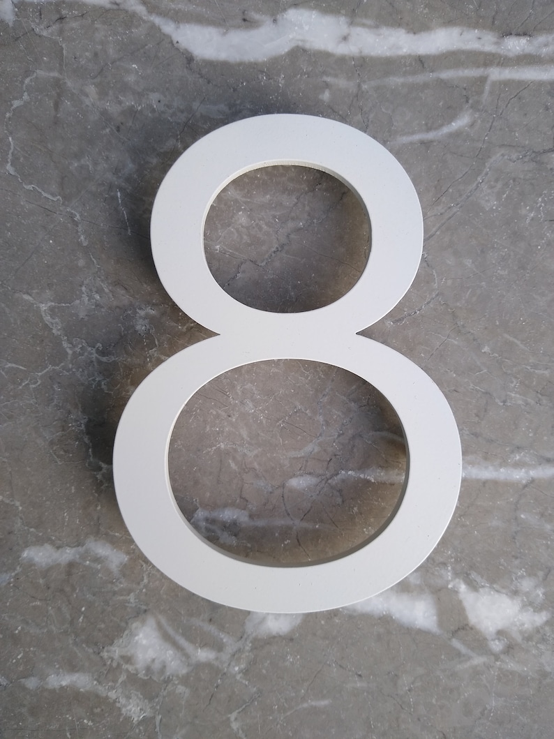 NEUTRAFACE White Aluminium House Number 15cm - Etsy