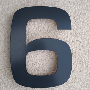 LARGE - EXTRA LARGE Anthracite Stainless Steel House Number - 15cm ...