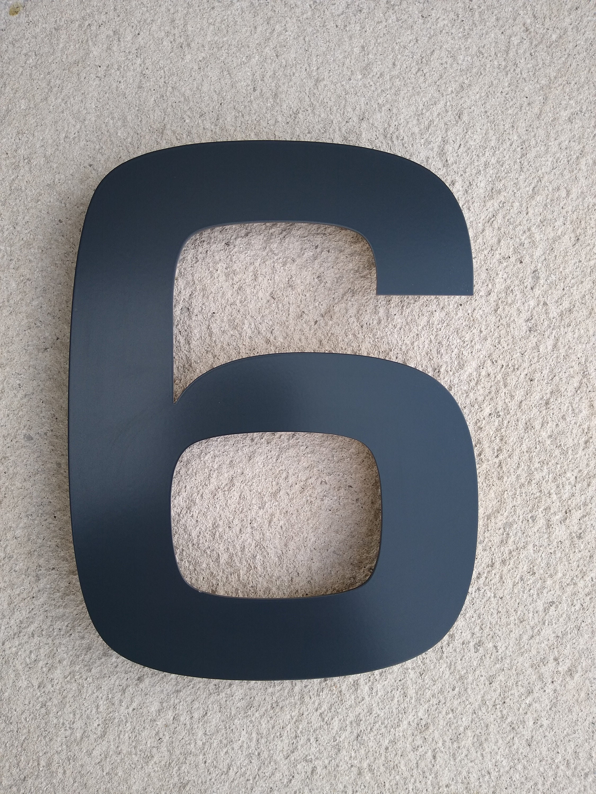 LARGE EXTRA LARGE Anthracite Stainless Steel House Number | Etsy UK