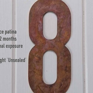 Copper House Numbers - 12.5cm/5" Height - Etsy