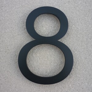 NEUTRAFACE Extra Large Aluminium House Number - 30cm Height Modern ...