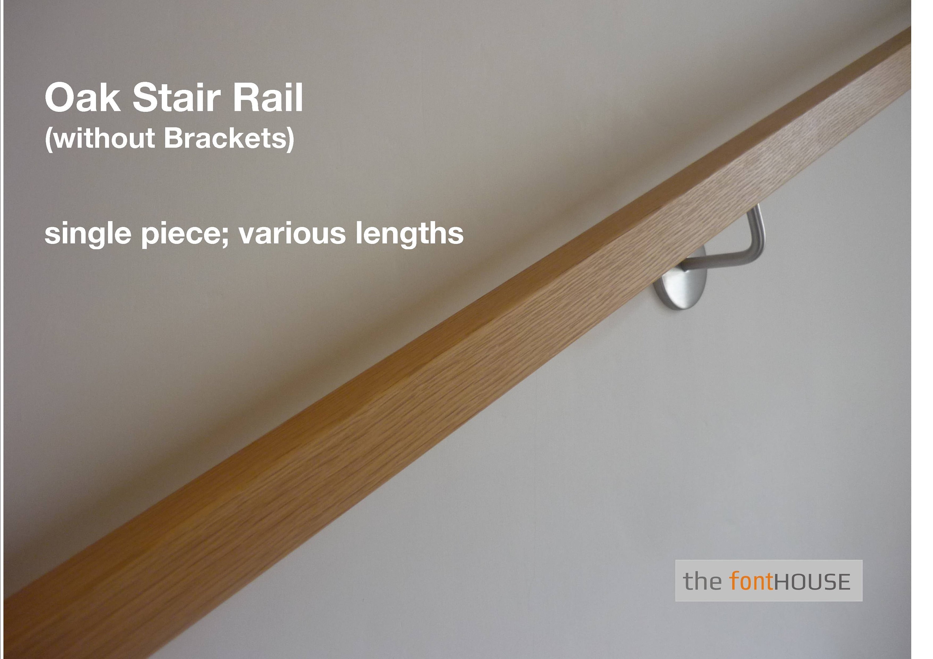Modern Square Section SOLID OAK Handrail Long Length Oak - Etsy UK