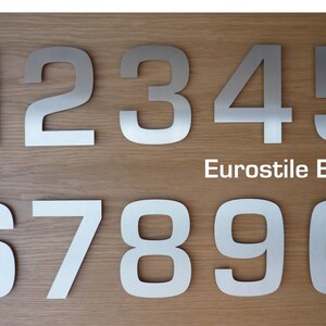 OVERSIZE EXTRA LARGE Stainless Steel House Number - 40cm Height ...