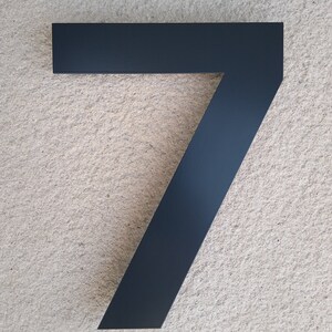 LARGE - EXTRA LARGE Anthracite Stainless Steel House Number - 15cm ...