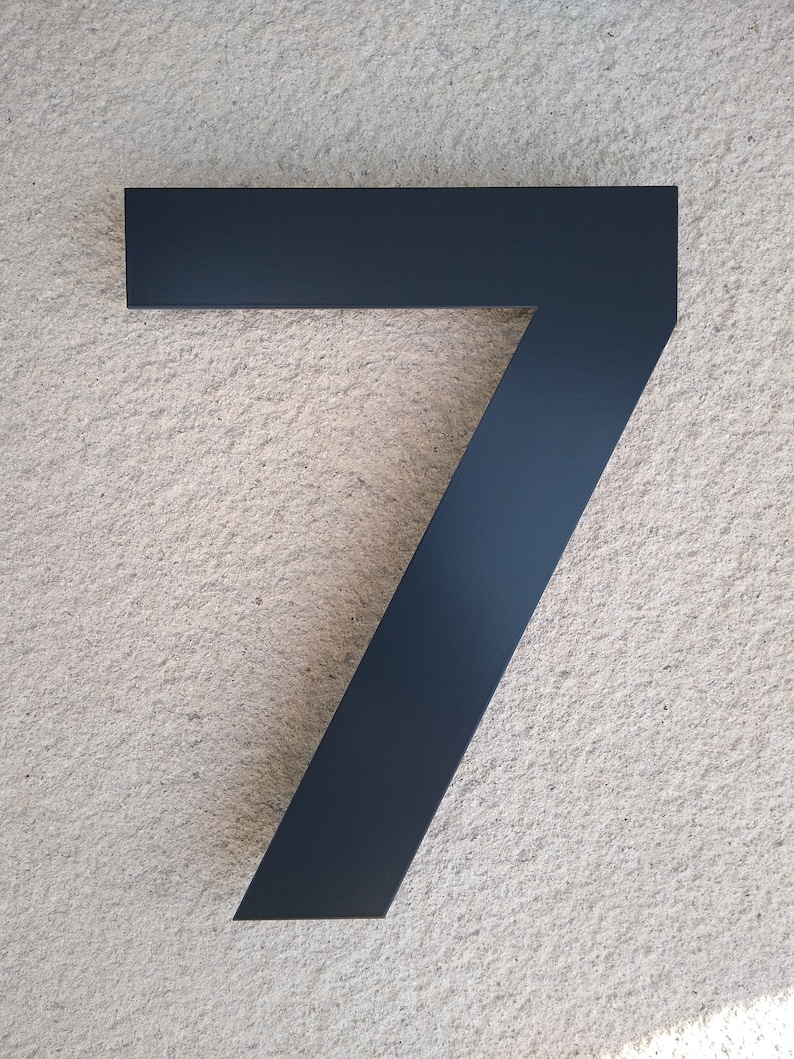 LARGE - EXTRA LARGE Anthracite Stainless Steel House Number - 15cm ...