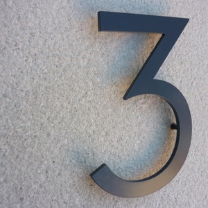 NEUTRAFACE Extra Large Aluminium House Number - 40cm Height Modern ...