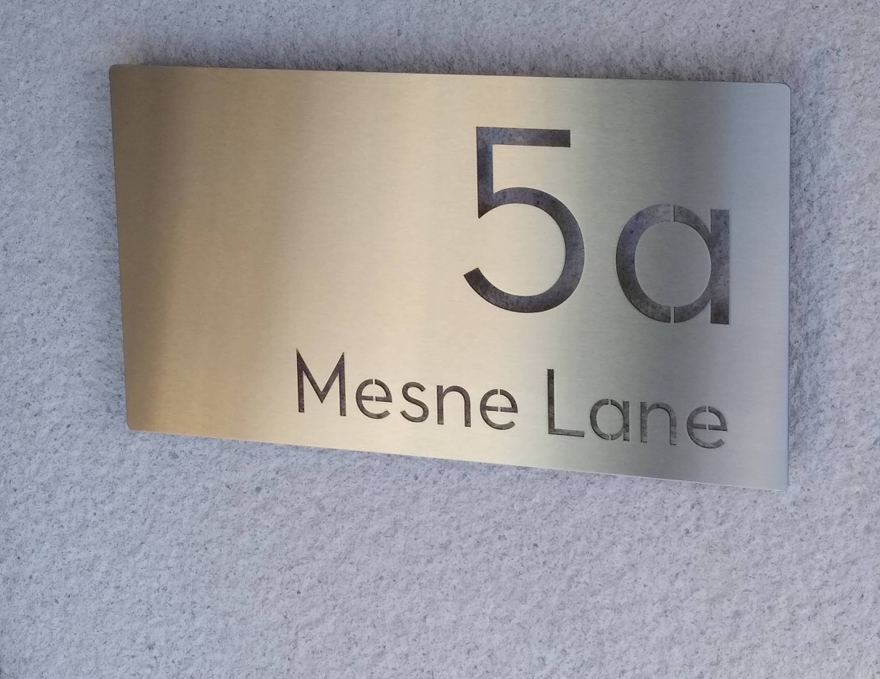 NEUTRAFACE Stainless Steel Number Plaque - Etsy UK