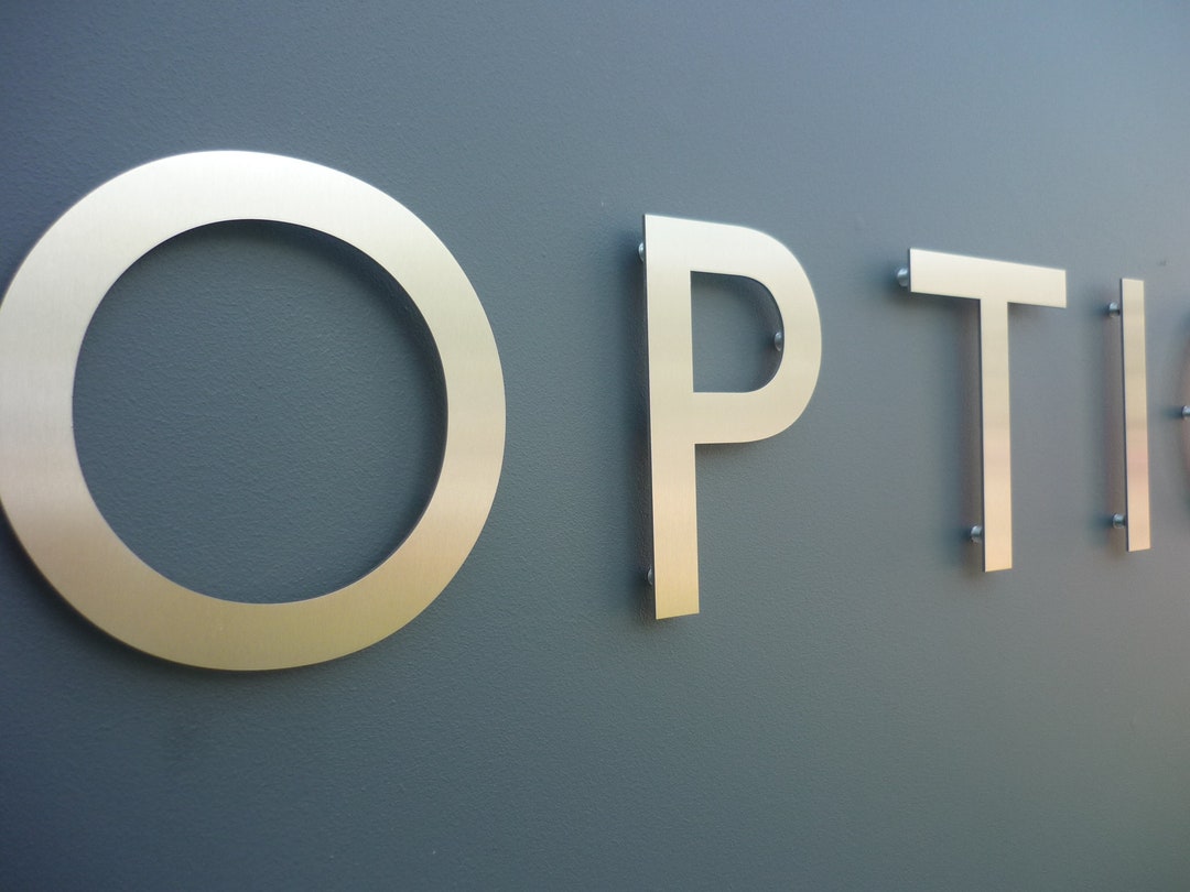 Brushed Stainless Steel Letters - 15cm/6" Capital Height - Etsy UK