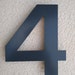 LARGE - EXTRA LARGE Anthracite Stainless Steel House Number - 15cm ...