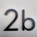 NEUTRAFACE BLACK Aluminium House Number - 20cm - Modern Black House ...