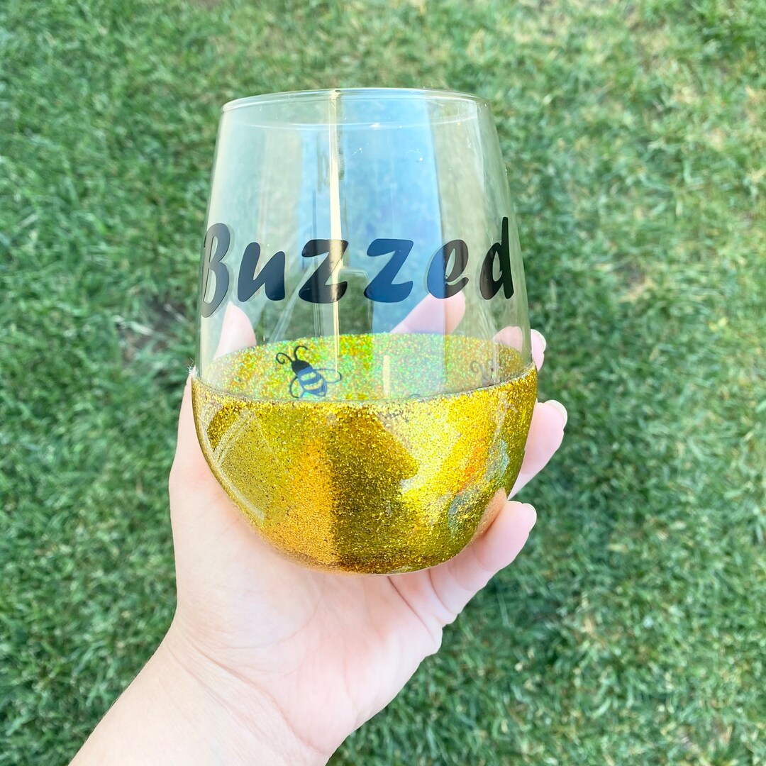 Buzzed Peek-a-boo Wine Glass - Etsy