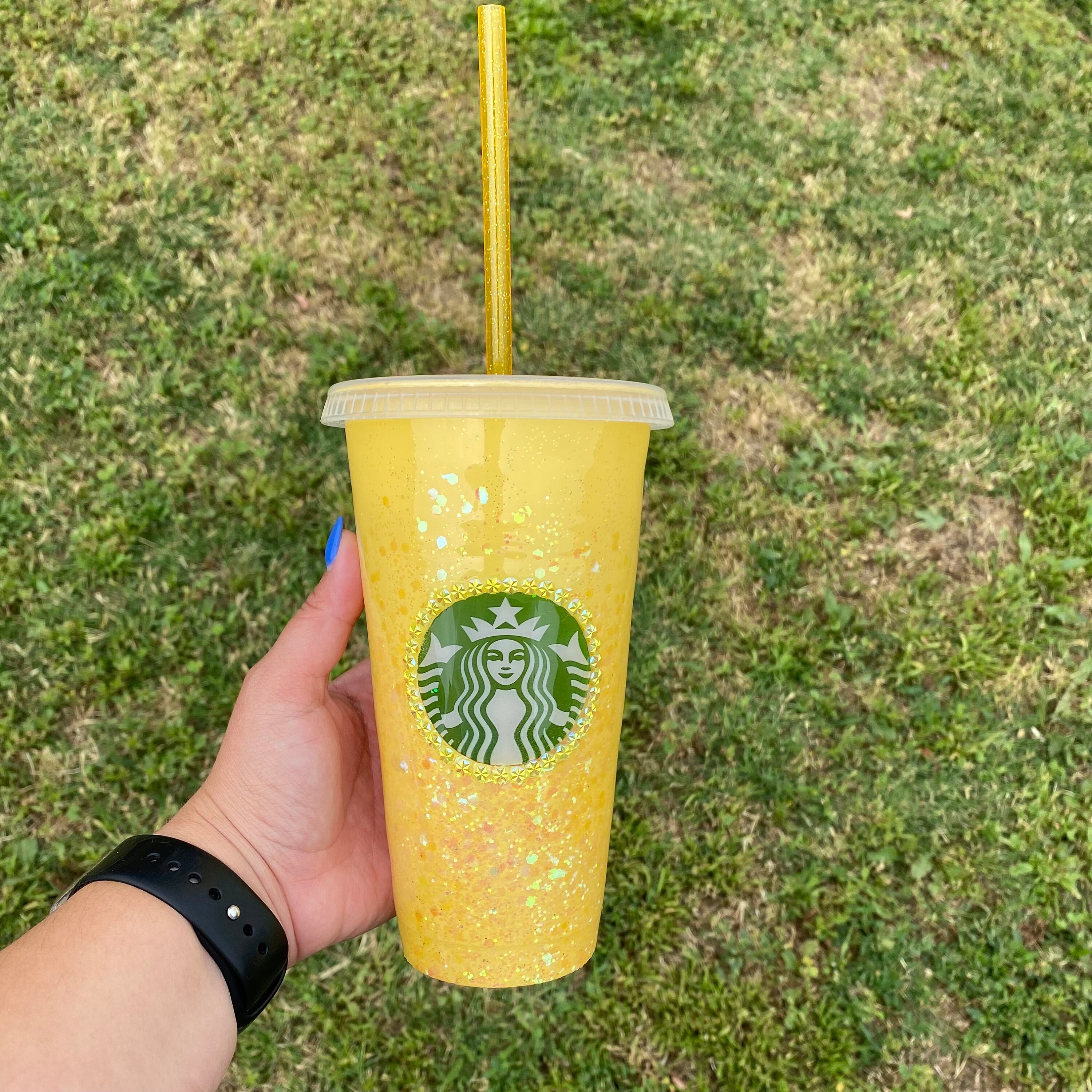 Yellow Starbucks Cold Cup - Etsy