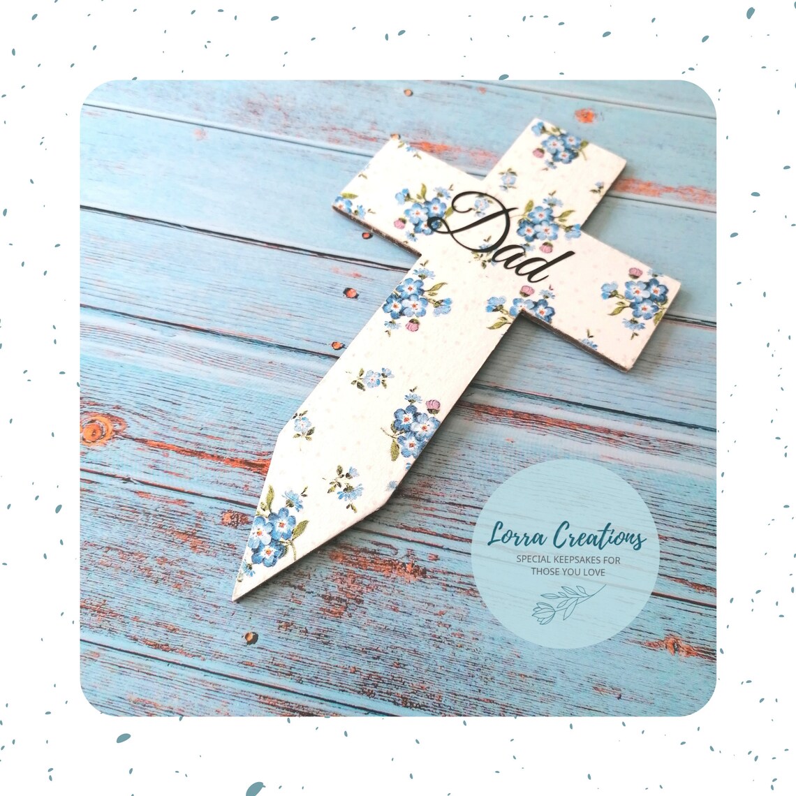 Personalised Grave Marker Forget Me Not Memorial Marker - Etsy