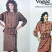 1980s Vogue 2986 Anne Klein Sz8 Jacket and Skirt Vintage Sewing Pattern ...