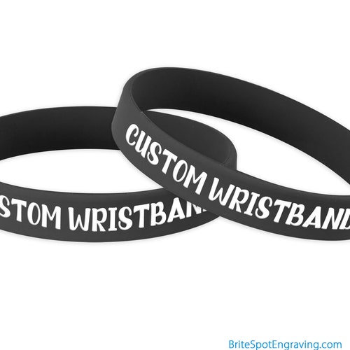 Custom Wristbands Personalized Rubber Bracelet Silicone - Etsy