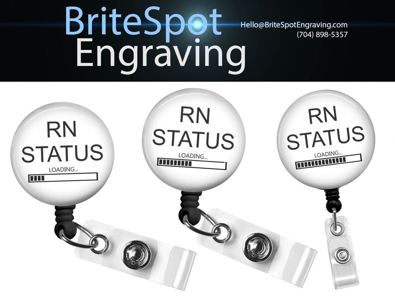 RN Status Loading Badge Reels for Nursing Students Badge - Etsy