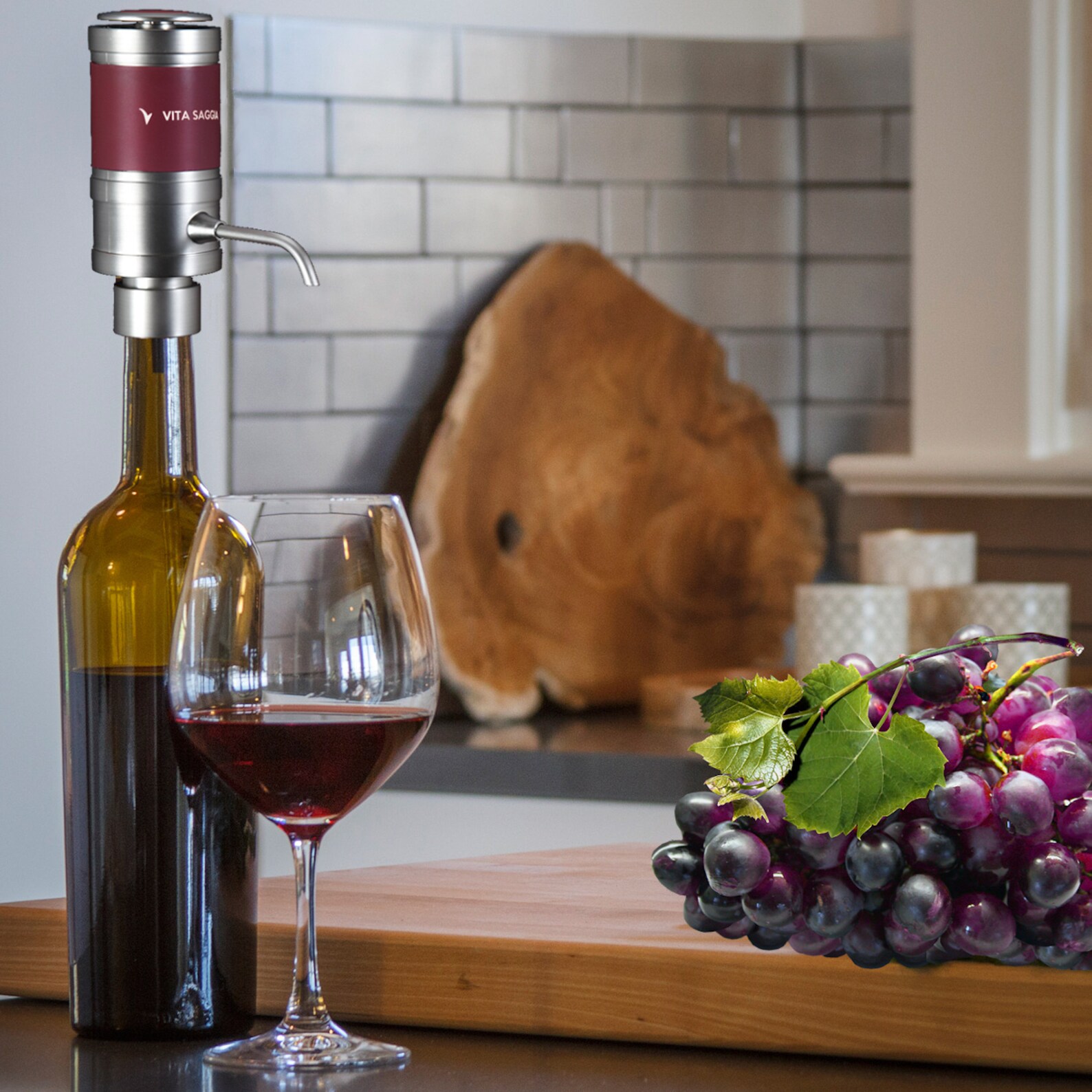 Electric Wine Aerator and Dispenser, Decanter Enhances the Flavor of ...