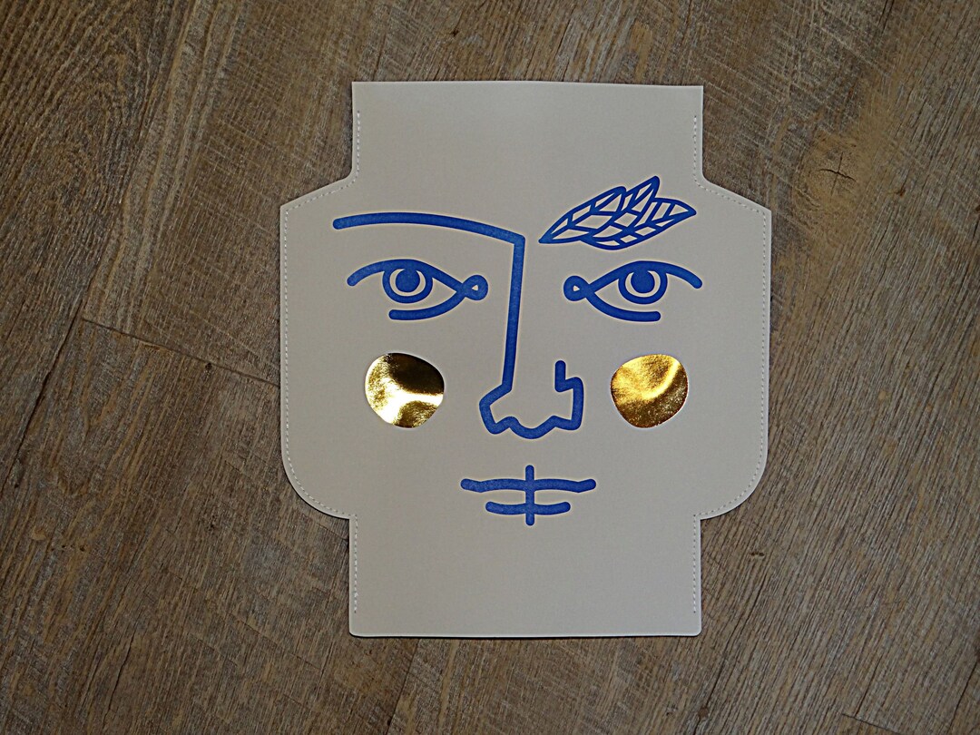 Waterproof Cardboard Vase and Graphic Face Face and Wink - Etsy