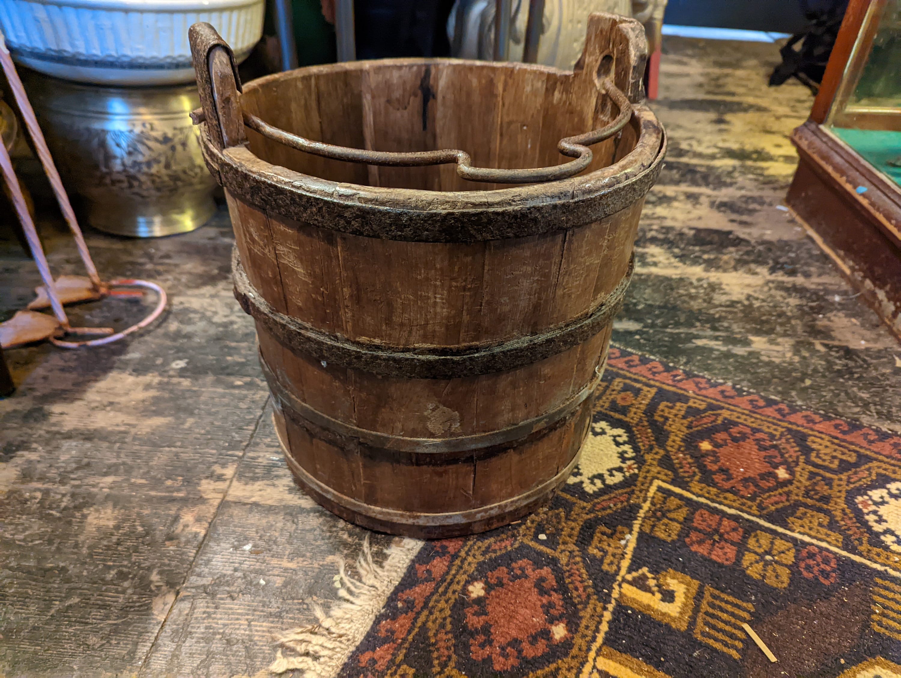 19th Century Chinese Cyprus Wood Water Pale - Etsy