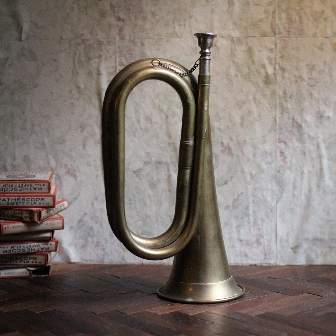 WW1 British Army Brass Bugle Horn - Etsy