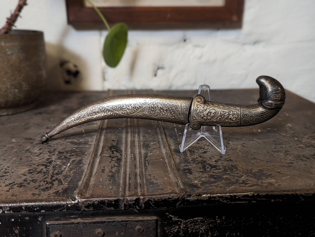Khanjar Knife With Snake Head Handle North India - Etsy