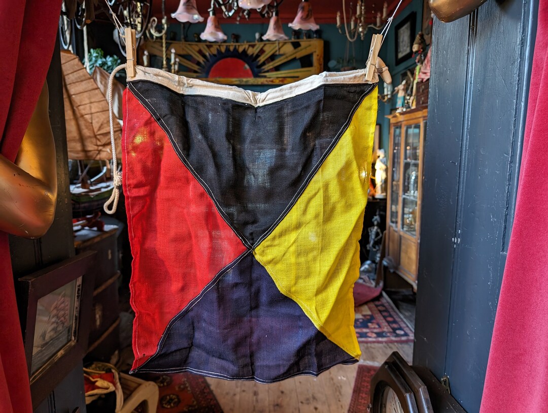 Vintage Naval Signalling Ensign Flag - Etsy