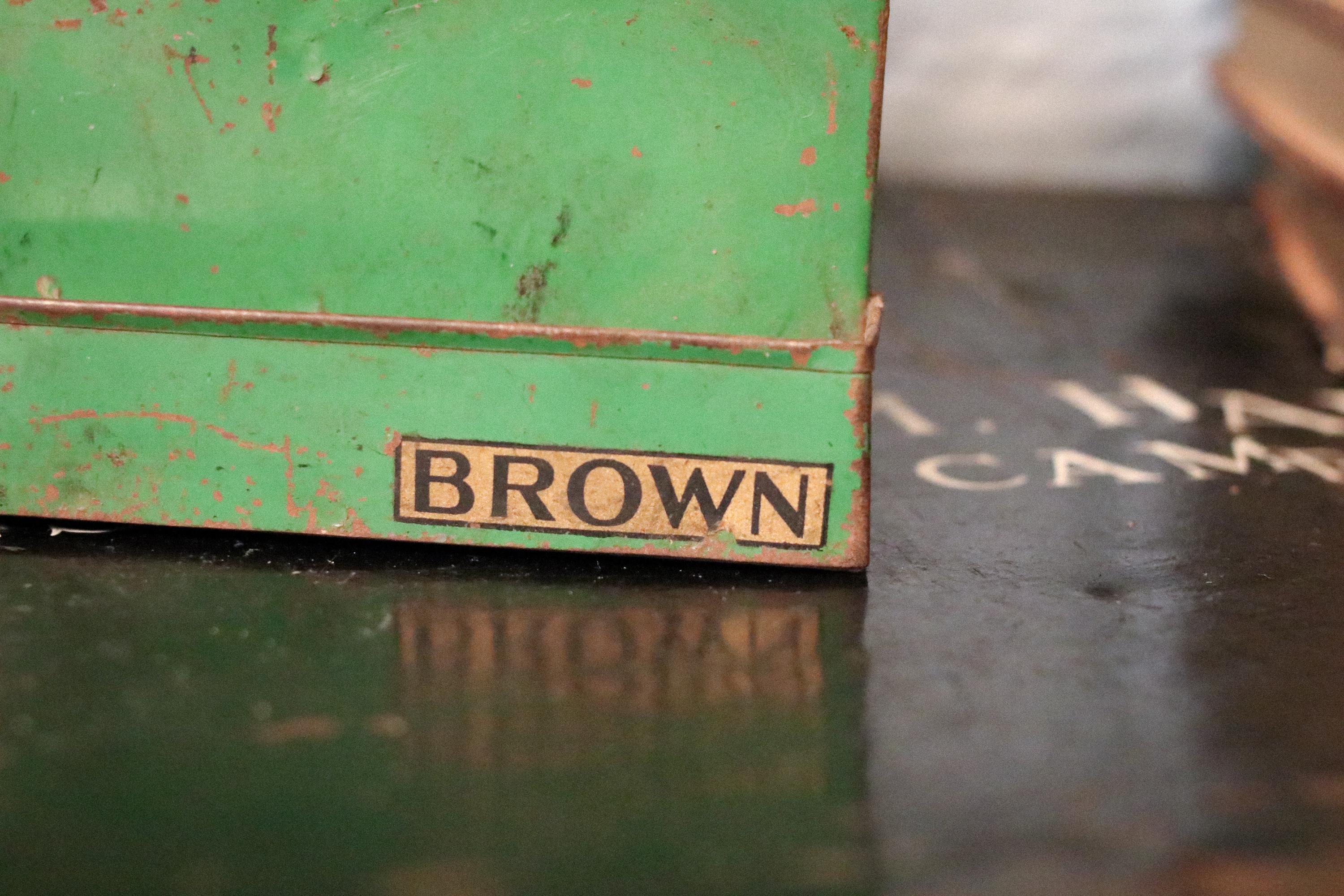 Vintage Red Metal Shoe Cleaning Box – Industrial Wall-mount Holder With ...