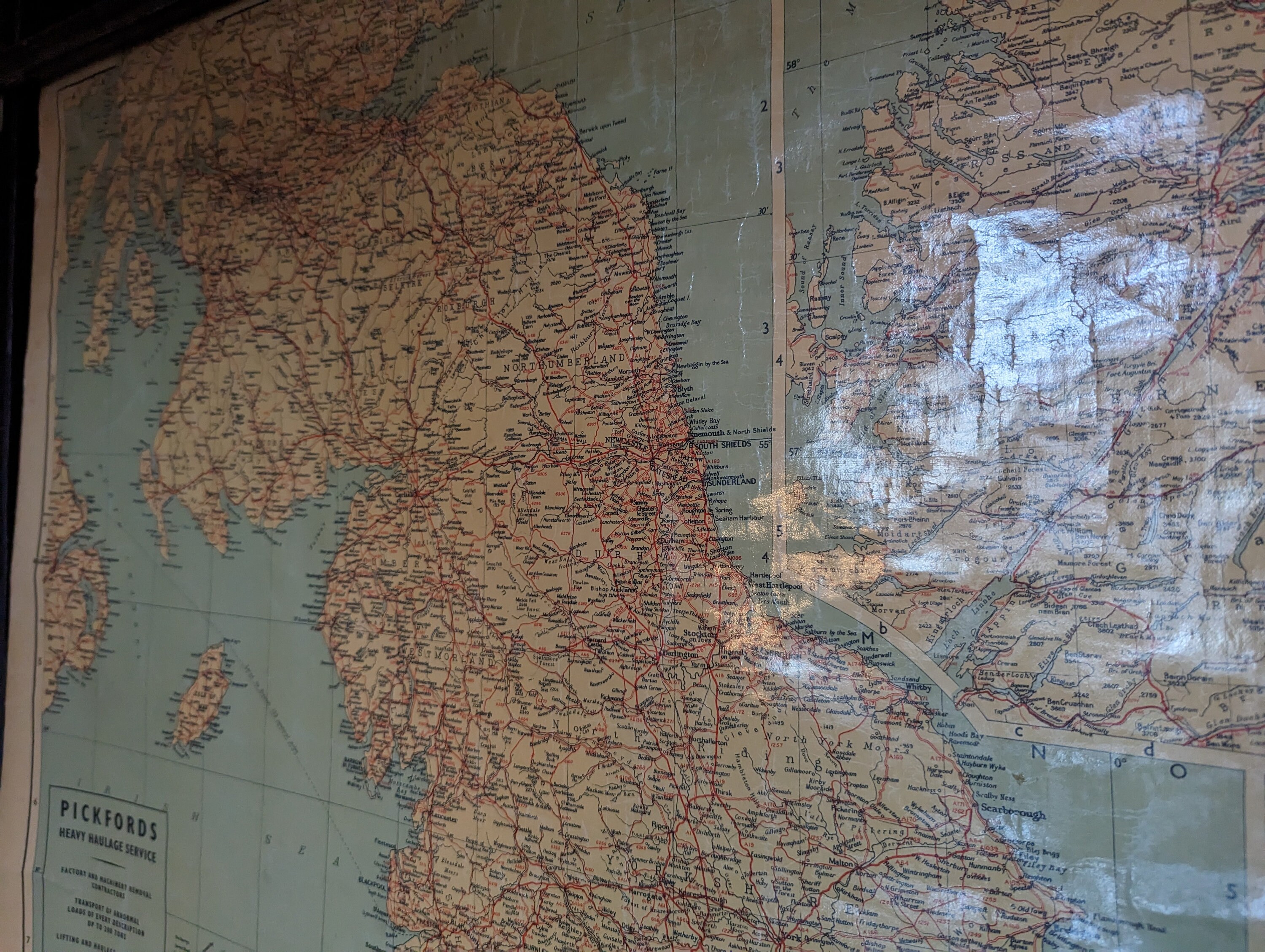 Large 1950's Wall Chart / Map of the UK - Etsy