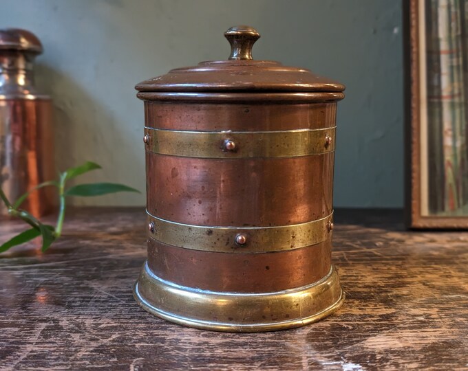 Arts and Crafts Copper Tea Caddy / Tobacco Jar - Etsy