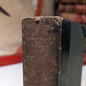 Henry W. Longfellow Poems Antique Leather Bound Book 1861 - Etsy