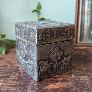 Arts and Crafts Pewter Box - Etsy