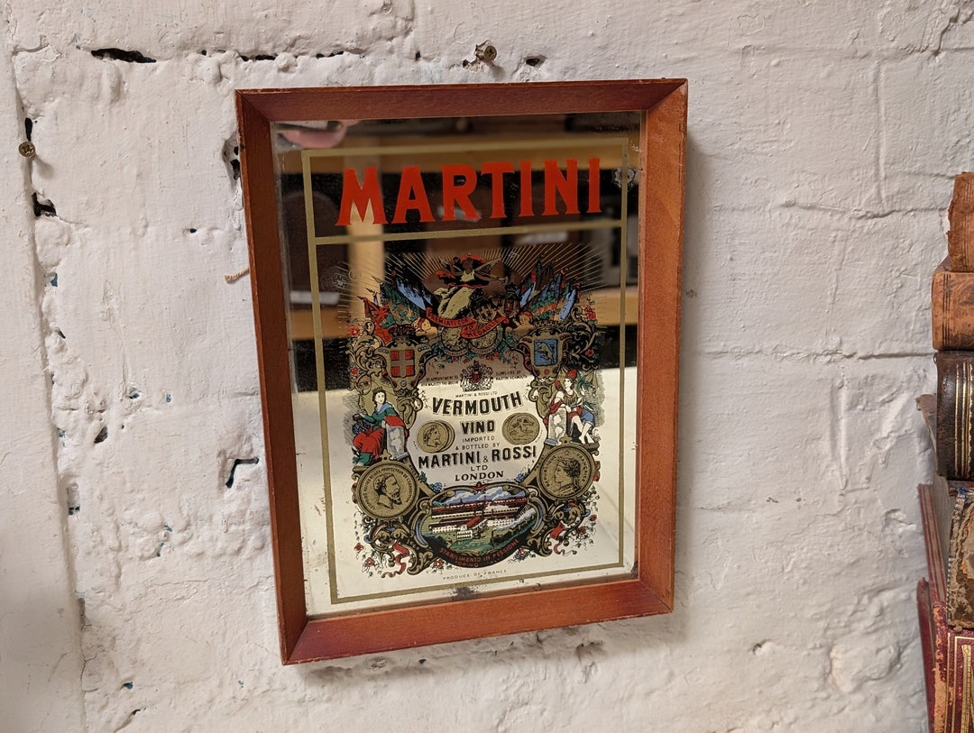 Mid Century Original Martini Advertising Mirror - Etsy