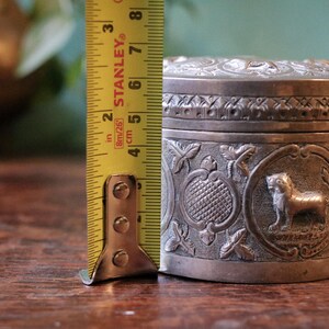 Antique Burmese Repoussé Metal Lidded Box – Animal Motif - Etsy