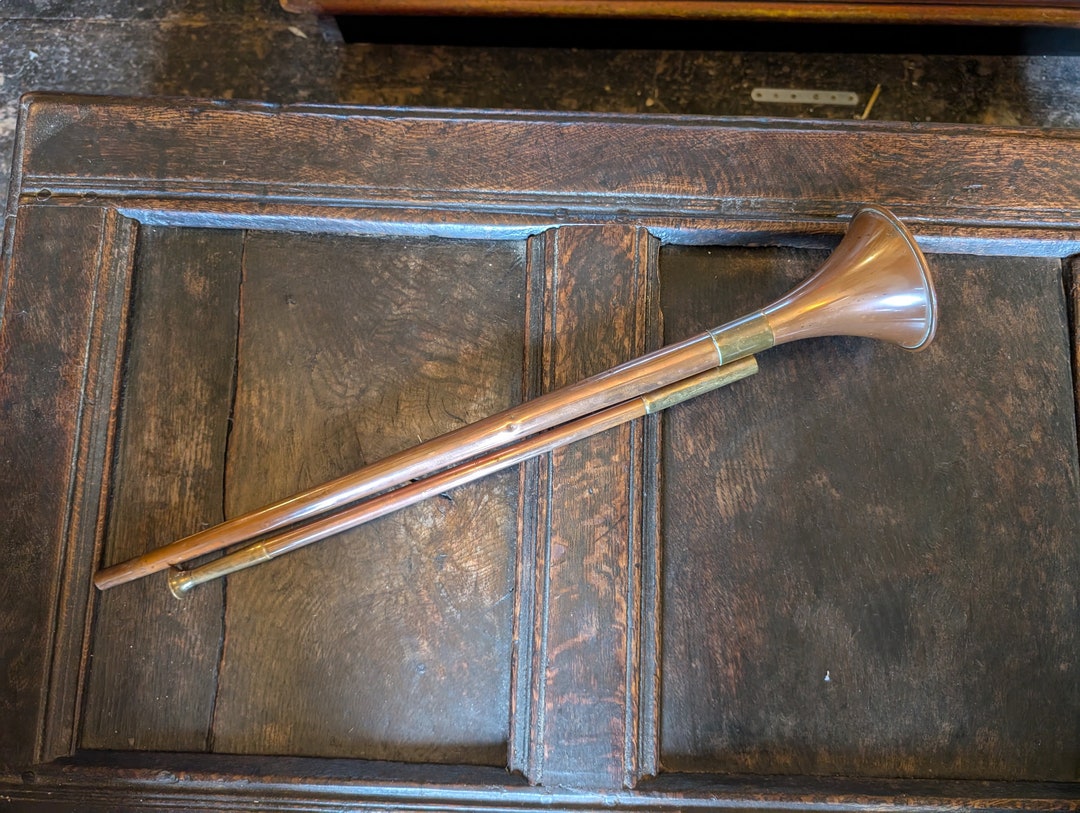 Antique Copper and Brass Hunting Horn - Etsy
