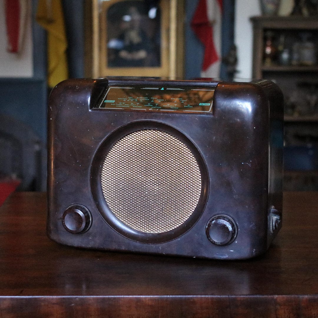 Vintage Bush DAC 90A Bakelite Valve Radio - Etsy