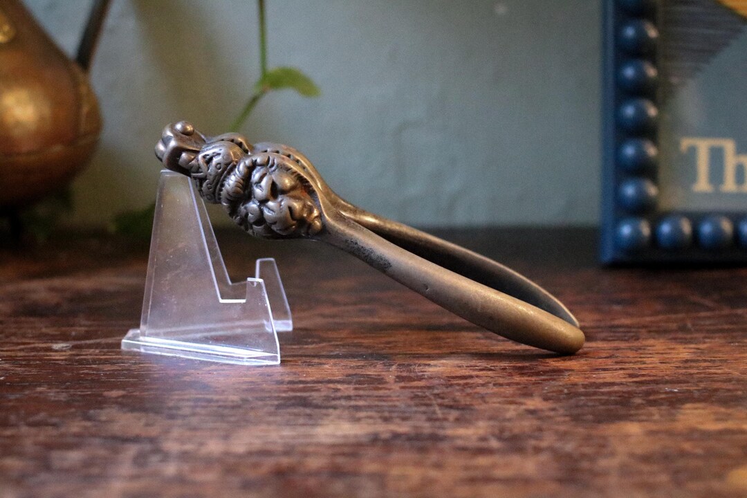 Antique Lions Head Cast Metal Nut Cracker - Etsy