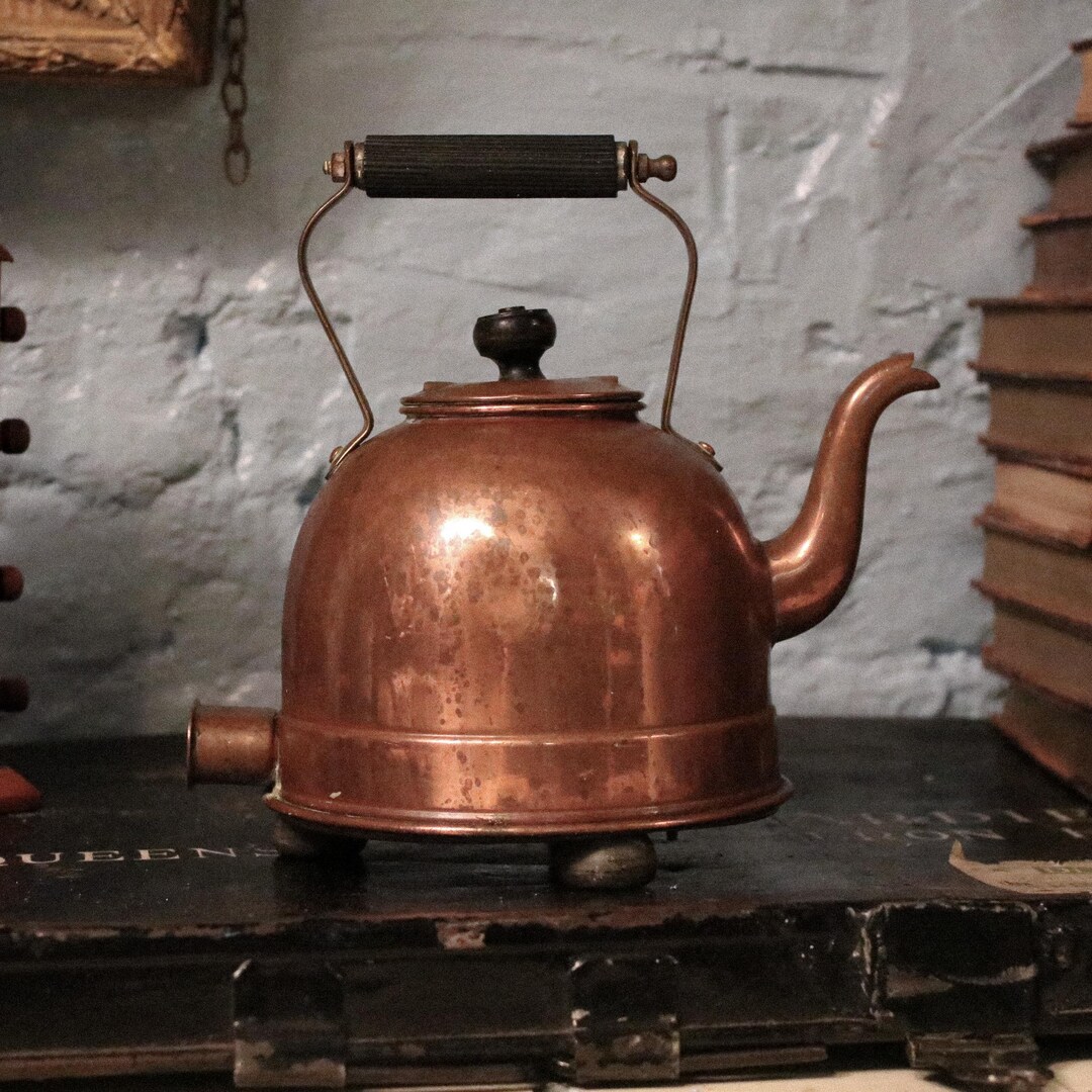 Vintage 1930's Copper and Brass Electric Kettle - Etsy