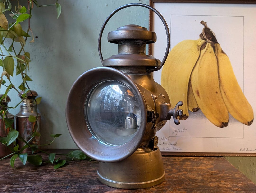 Antique king of the Road Car Oil Lamp - Etsy
