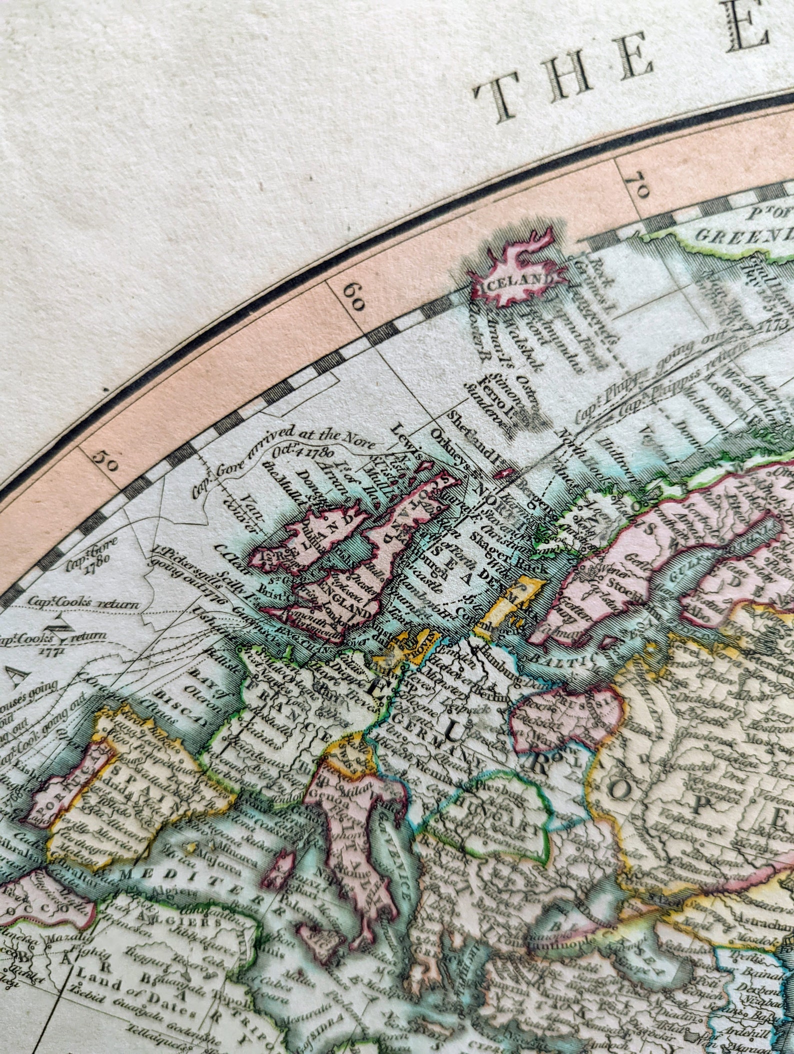 1801 Cary Map of the Eastern Hemisphere Asia Africa - Etsy UK