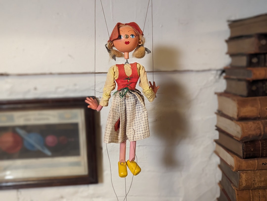 1950's "dutch Girl" Pelham Puppets Toy - Etsy