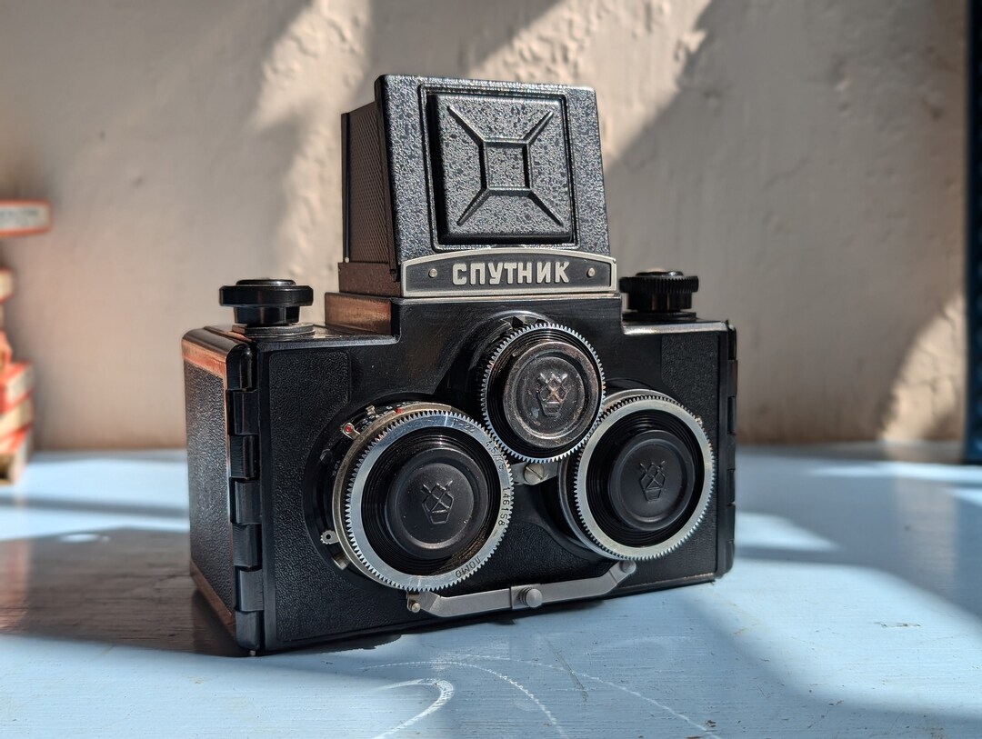 Sputnik Stereo Triple Lens Reflex Camera 120mm - Etsy